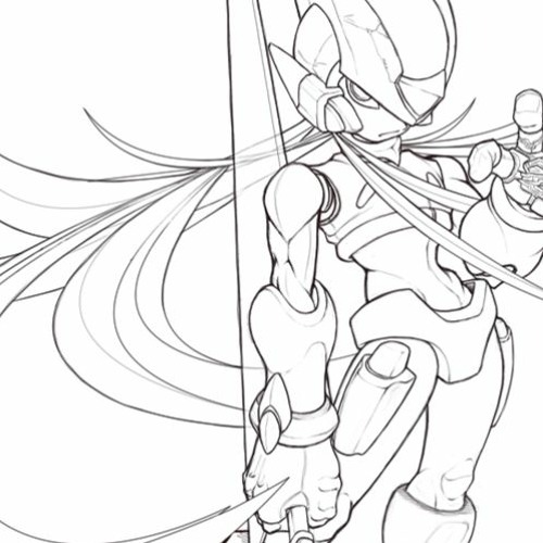Zero From Megaman Coloring Pages