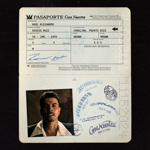 Listen to Pasaporte by Rauw Alejandro in Rene - Residente // Cabeza ...