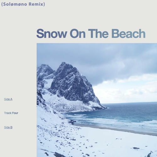 Stream Taylor Swift & Lana Del Rey - Snow On The Beach (Solomono Remix ...
