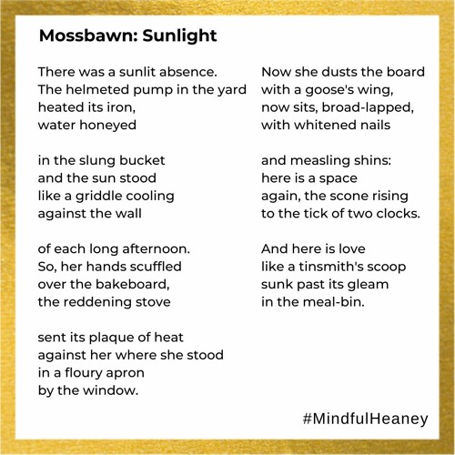 Stream 'Mossbawn: Sunlight'-Mindful Activity by National Library of ...