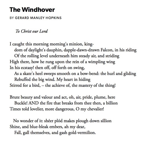 Stream 69 The Windhover by Gerard Manley Hopkins by Samuel West # ...