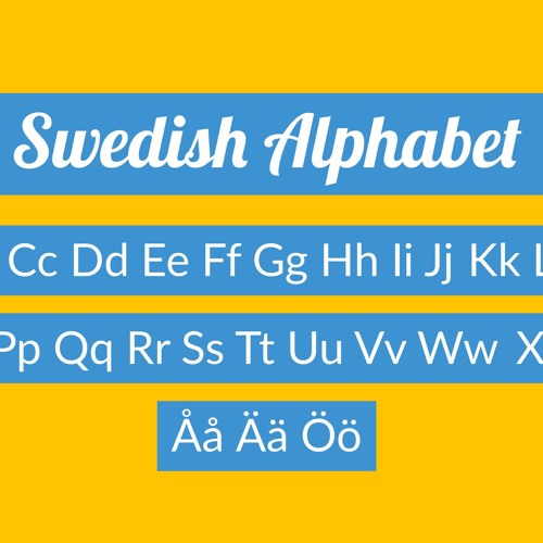 Stream episode Swedish Alphabet Pronunciation | Schwedische Alphabet ...