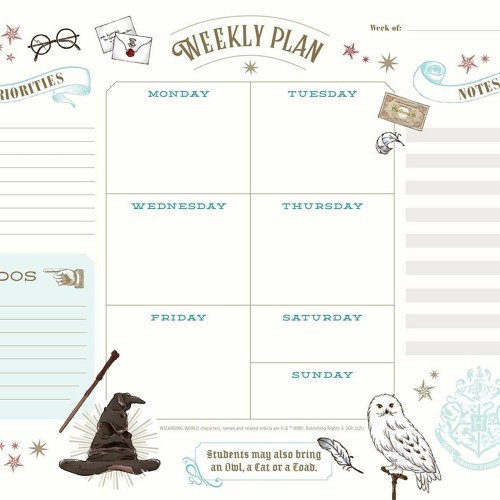 Stream episode kindle Harry Potter: Weekly Planner Notepad: (Harry ...