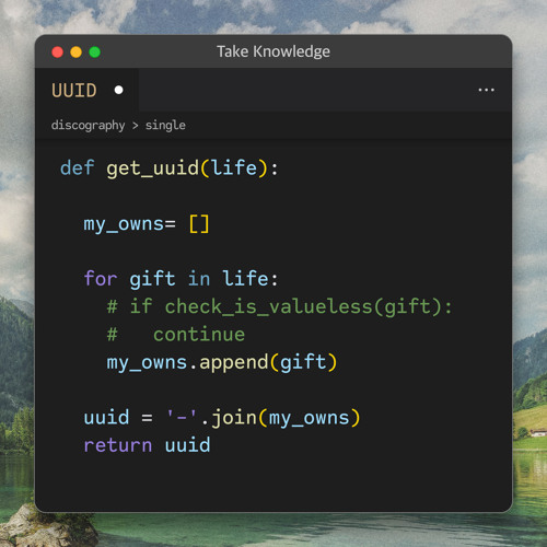 Stream UUID by Take Knowledge | Listen online for free on SoundCloud