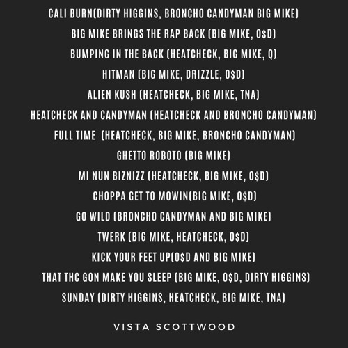 Stream BIG MIKE BRINGS THE RAP BACK (FEAT. O$D) by Vista Scottwood ...
