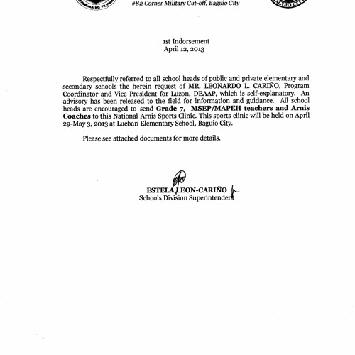 Stream Sample Of Endorsement Letter Of Deped Pdf from Terpdesinhe ... Stream Sample Of Endorsement Letter Of Deped Pdf from Terpdesinhe ...