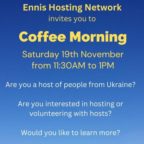 Stream Coffee Morning To Be Held at Ukrainian Hub This Saturday by ...