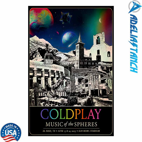 Stream Coldplay Tour 2025 El Paso Texas Poster by Adeliastanch | Listen ...