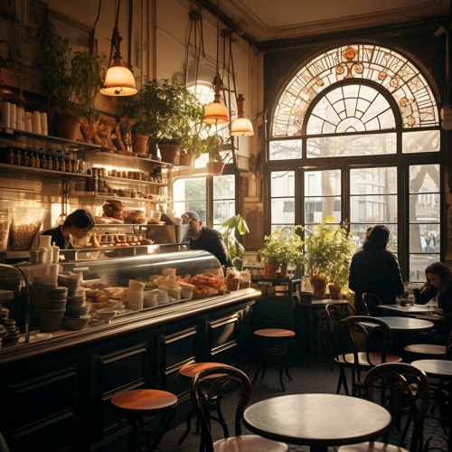Vintage French Cafe Interior