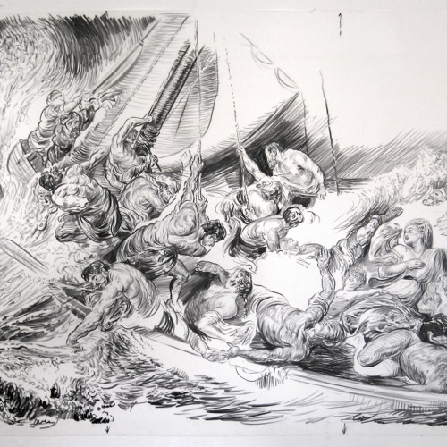 Stream episode Compositional Drawing for Water Crossing by Rick Shaefer ...