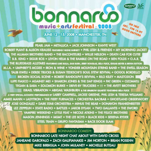 Stream bonaroo 2008, 2014, 2025 - 4.13.25 8.30 AM - 4_13_25, 11.40 AM ...