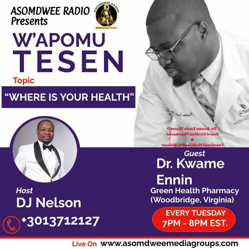 Listen to playlists featuring W'apomu Tesen-Topic -WHERE IS YOUR HEALTH ...