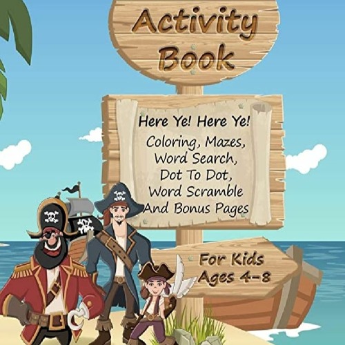 Stream (*PDF/KINDLE)->DOWNLOAD Pirate Activity Book: Coloring, Mazes ...