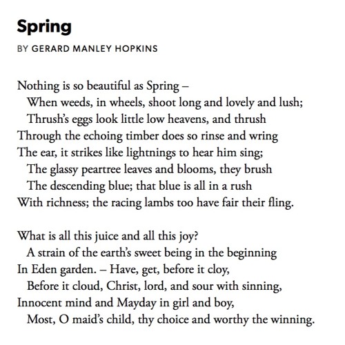 Stream 135 Spring by Gerard Manley Hopkins by Samuel West # ...