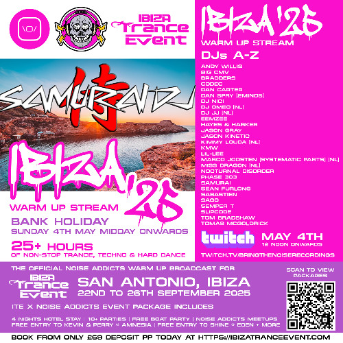 Stream SAMURAI DJ BRINGTHENOISE:NOISE ADDICTS IBIZA WARM UP MIX by ...