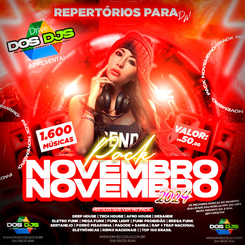 Stream DRIVE DOS DJS | Listen to DRIVE DOS DJS - PACK NOVEMBRO 2024 playlist online for free on ...