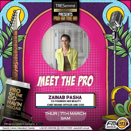 Stream Zainab Pasha Co-Founder & COO HER Beauty Interview Pro On The Go ...