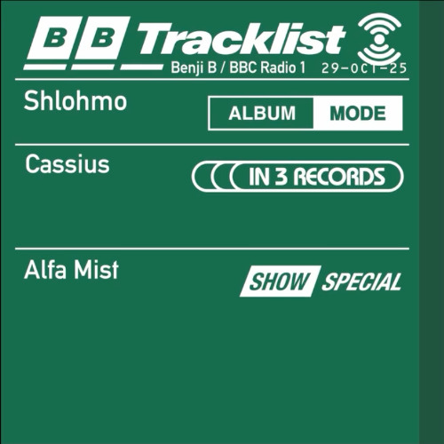 Stream 2025-10-29 - Benji B - Shlohmo Album Mode + Cassius In 3 Records ...