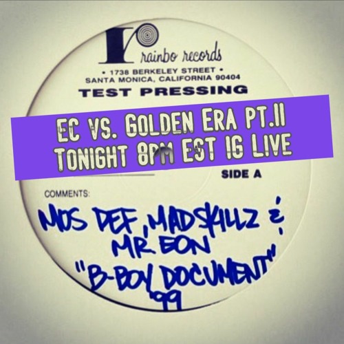 Stream Eastern Conference Records vs. Golden Era Hip Hop (IG Live Set ...