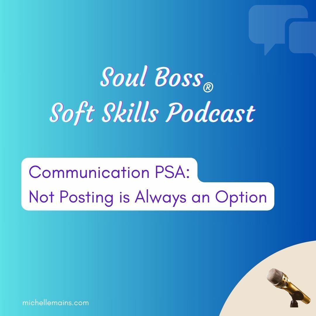Stream episode Communication PSA Not Posting Is Always An Option by Michelle Mains podcast ...