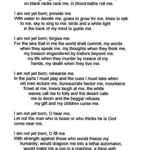 Stream 131 Prayer Before Birth by Louis MacNeice by Samuel West # ...