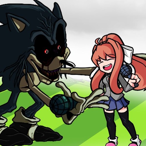 Stream [FNF Hit Single Real] Trichael but Monika replaces Boyfriend by ...