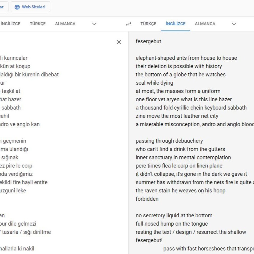 Stream Google Translate is reading an A.Emre Cengiz poem entitled ...