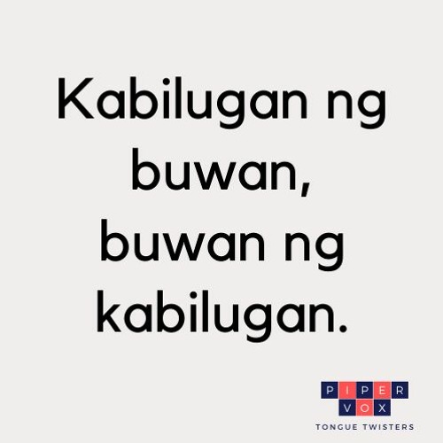 Stream Tongue Twister - Tagalog by Piper Vox | Listen online for free ...