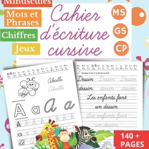Stream Cahier d’Écriture Cursive: Moyenne Grande Section Maternelles et ...