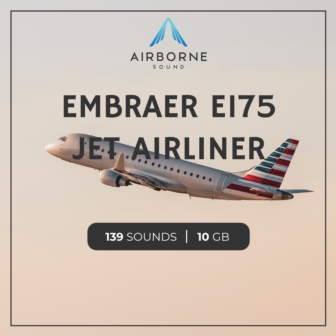 Stream Embraer E175 Jet Airliner Sound Library Audio Demo Preview ...