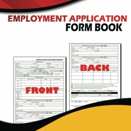 Generic Employment Application Form Pdf