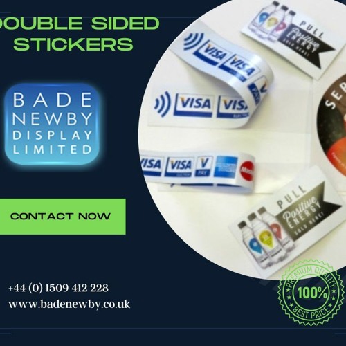 Stream Double sided stickers- Best Stickers For Door or Window Advertising from Bade Newby ...