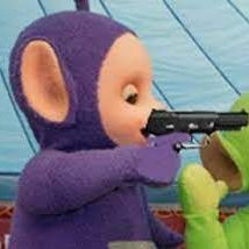 Teletubbies Con Armas "Uncle Todd'll Take Yer Toes" Sticker For Sale