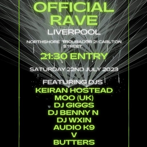 Stream Official Rave: Liverpool (Audio K9 Warm-Up Mix) [Minimal & Tech ...