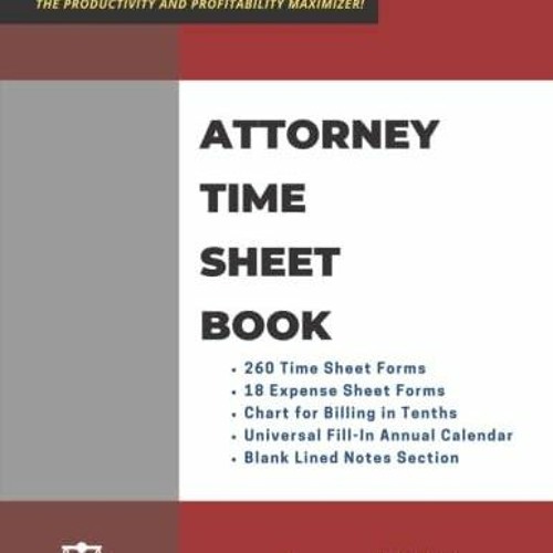 Stream episode 👉full 👉download 👍(pdf) Attorney Time Sheet Book: Time ...
