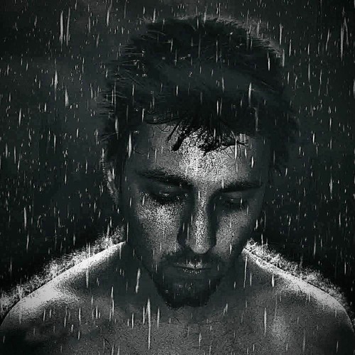 Man Crying In Rain
