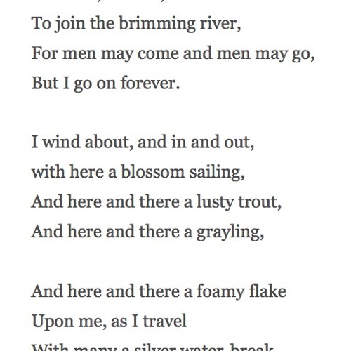 Explanation Of Poem The Brook By Alfred Lord Tennyson | Sitedoct.org