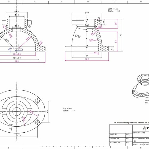 Stream Autocad 2d Mechanical Practice Drawings Pdf Download __FULL__ by ...