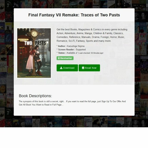 Stream [AZW] Final Fantasy VII Remake Traces of Two Pasts by Kazushige ...