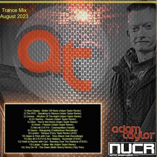 Stream Adam Taylor - Trance Mix August 2023 by DJ Adam Taylor Official ...