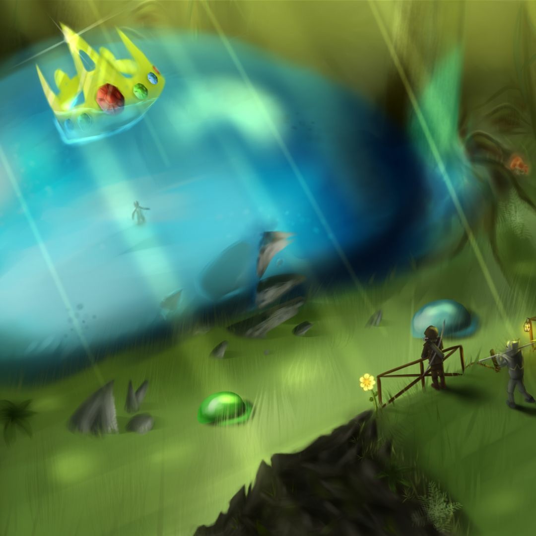 Terraria King Slime Art