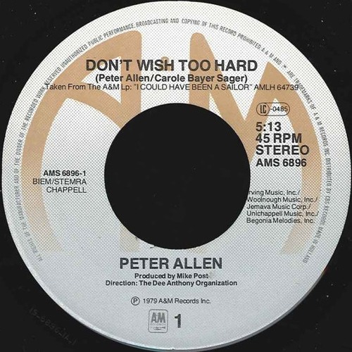 Stream PETER ALLEN - Don't Wish Too Hard (Extended Remix) by DJ Doddy ...