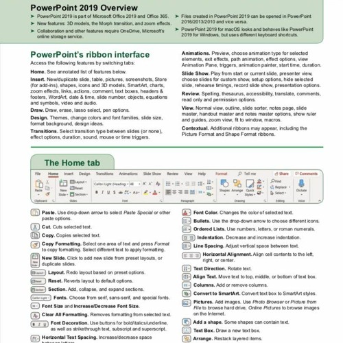 Stream [READ] PowerPoint 2019 Reference and Cheat Sheet from ...