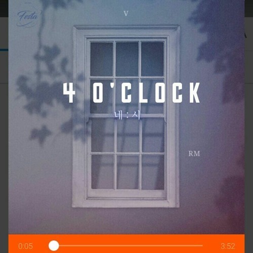 Stream 4 O'Clock - V ft. RM BTS's Cover by yuliaestri | Listen online ...