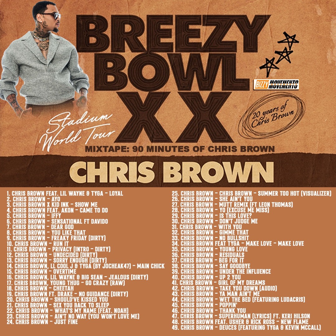 Stream THE BREEZY BOWL MIXTAPE - 100% CHRIS BROWN MIX 2025 by BIZZY ...