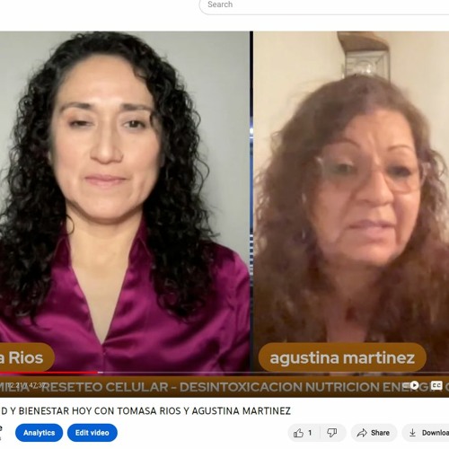 Stream TALLER DE SALUD Y BIENESTAR HOY CON TOMASA RIOS Y AGUSTINA ...