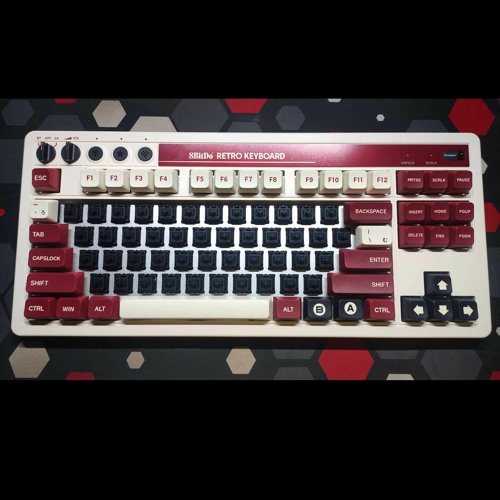 Stream 8BitDo Retro Keyb - Broken-In Cherry MX Black - MDA Keycaps ...