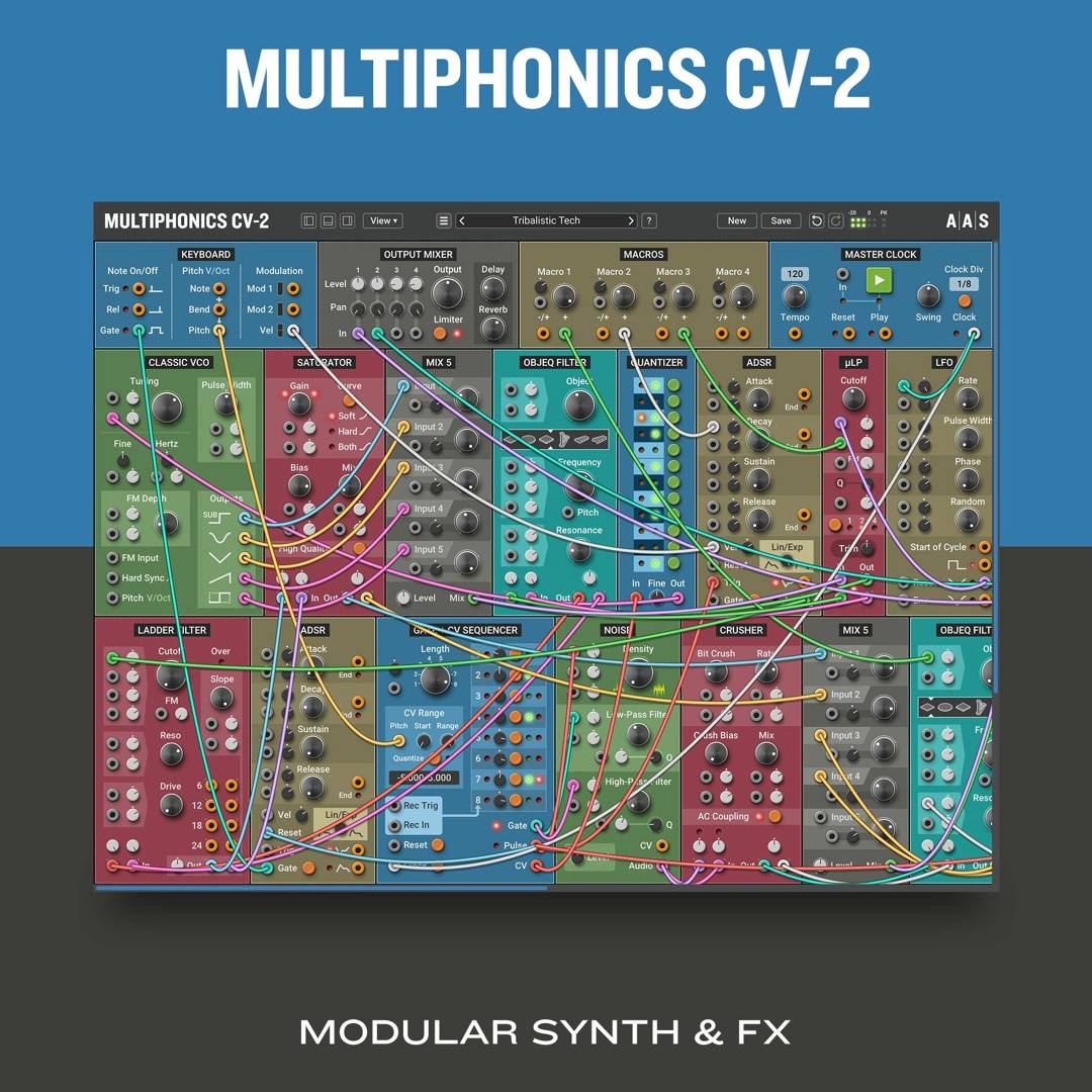 Stream Applied Acoustics Systems | Listen to Multiphonics CV-2 - Modular Synth & FX playlist ...