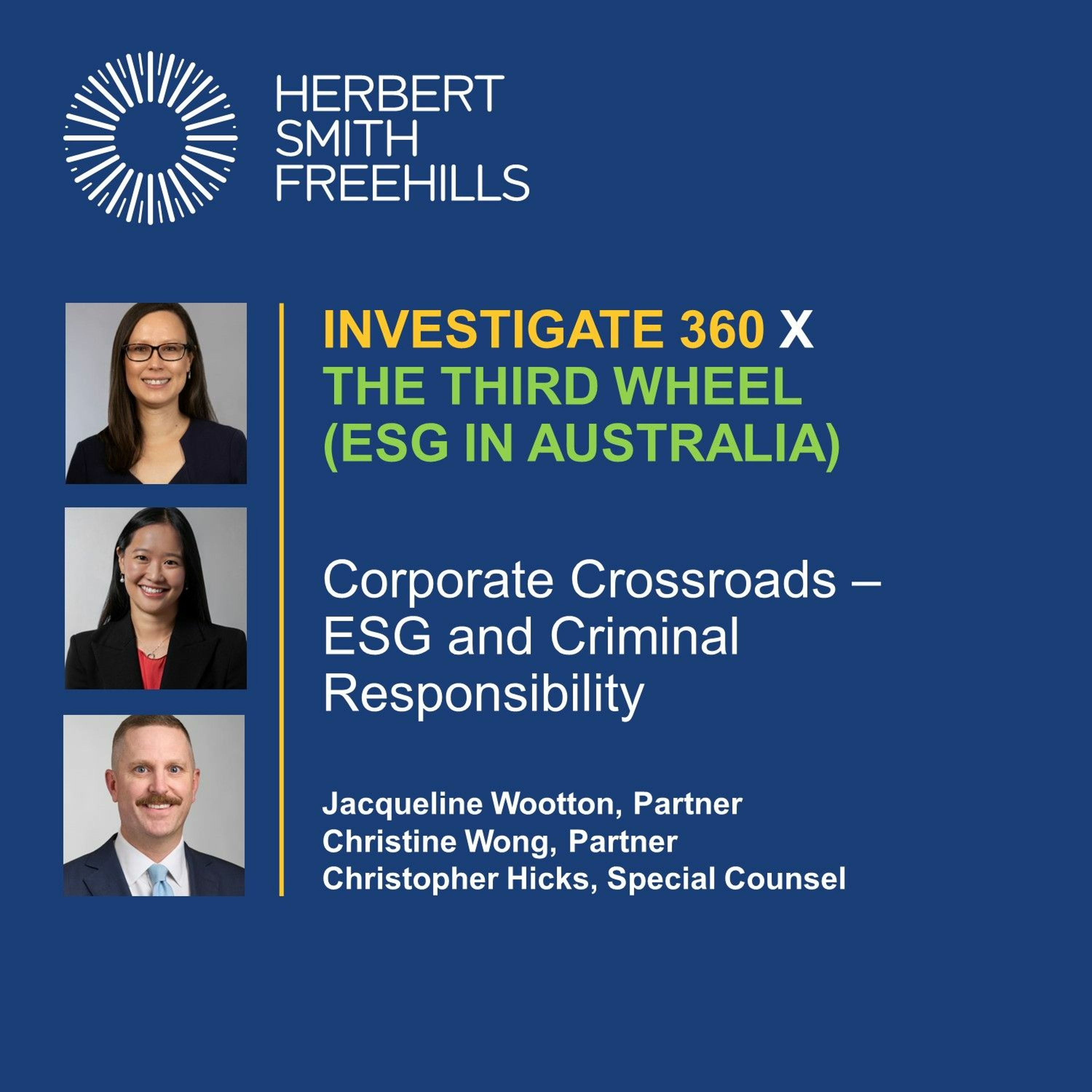 Investigate 360 x The Third Wheel: Corporate Crossroads – ESG and Criminal Responsibility ...