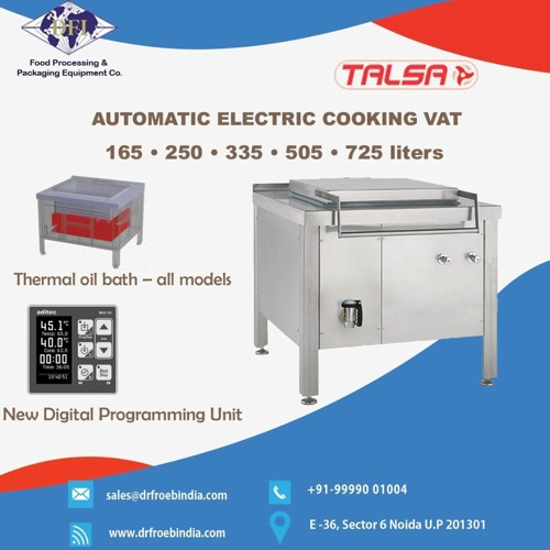 Stream episode automatic Commercial Cooking vat for the food industries ...